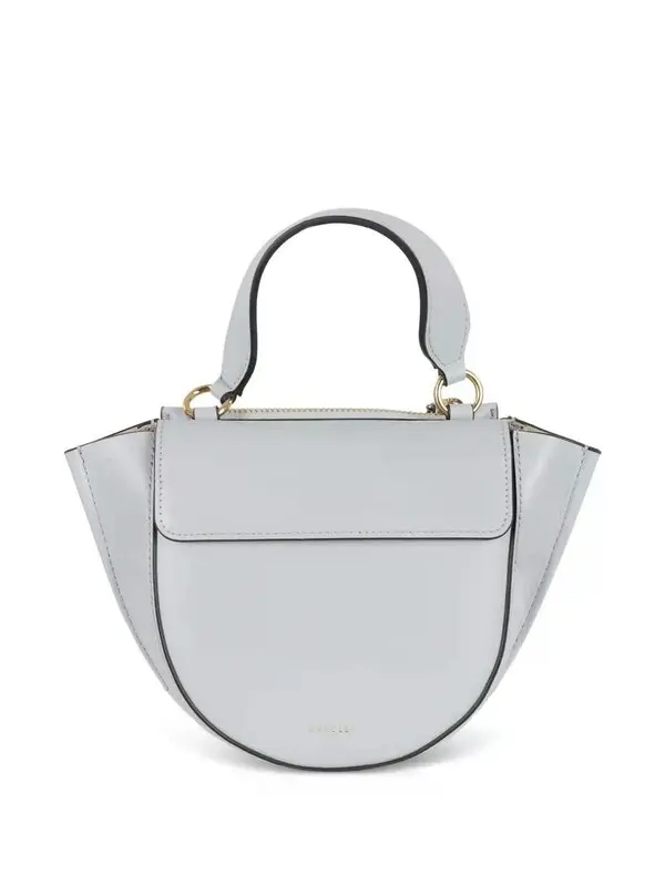 WANDLER Hortensia Small Zipped Leather Tote Bag - Blue