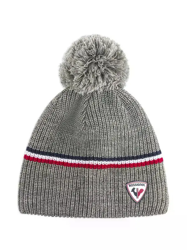 Rossignol Pompom-detail Beanie - Grey