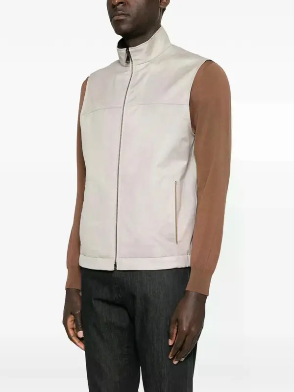 Canali Zip-up Gilet