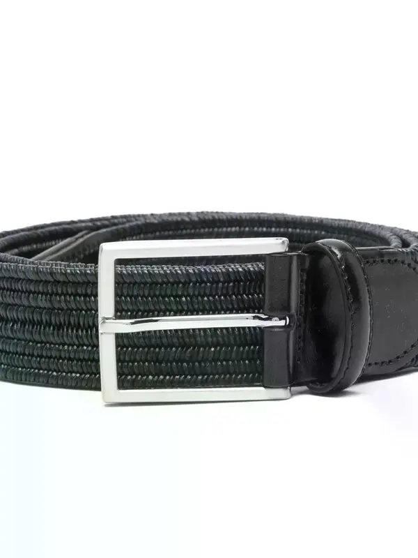 Canali Braided Leather Belt