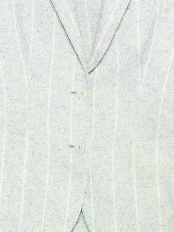 Eleventy Striped Linen Blazer