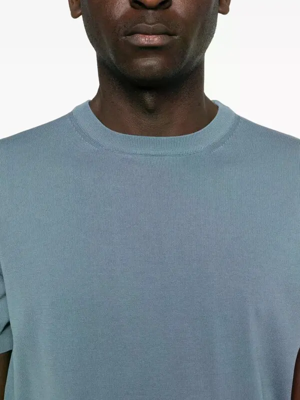 Canali Short-sleeve Knitted T-shirt