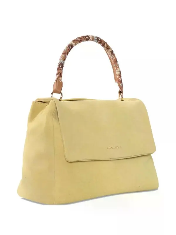ORTIGNI Floral-handle Tote Bag - Yellow