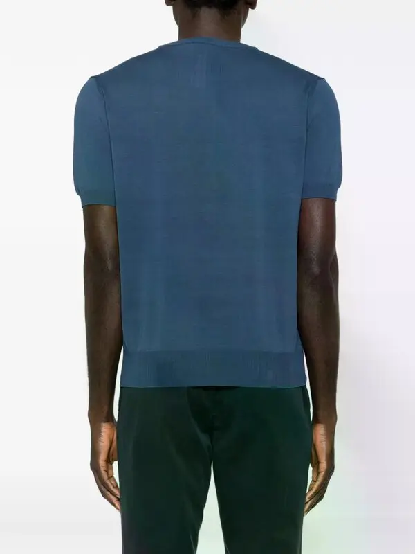 Canali Short Sleeve T-shirt - Blue