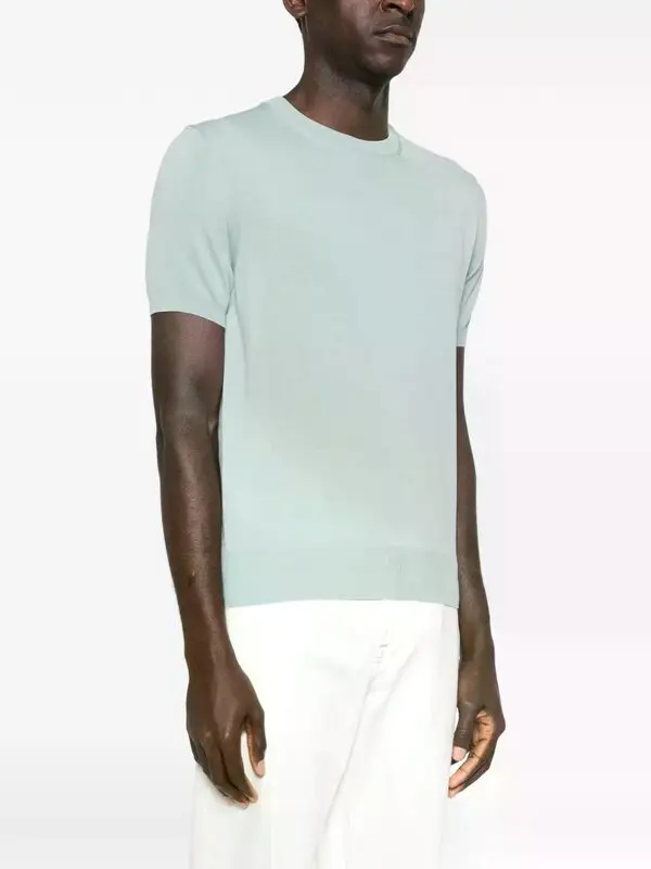 Canali Short-sleeve Knitted T-shirt