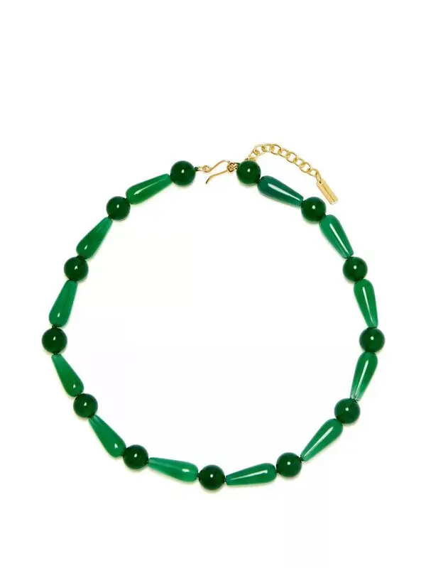 Completedworks Beaded Chain Necklace - Green