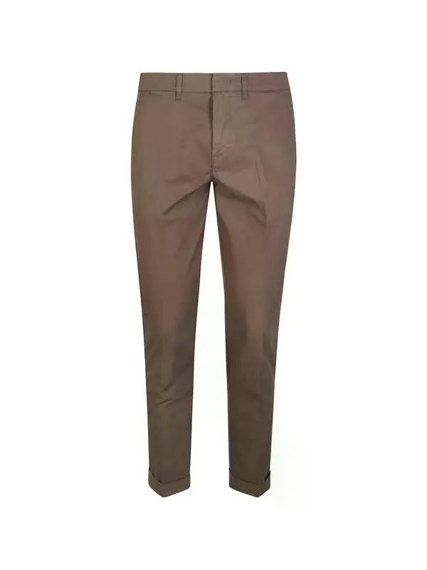 FAY Belt-loops Trousers - Brown