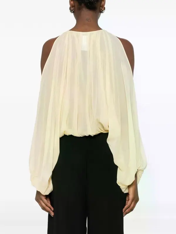 Andamane Cold-shoulder Drawstring Top