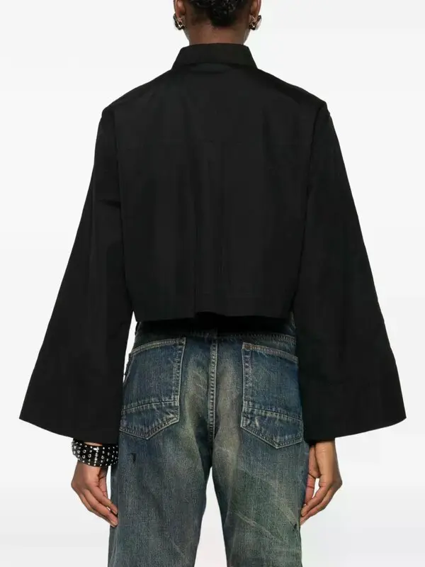 N°21 Wide-sleeve Cropped Shirt