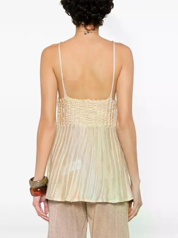 CIRCUS HOTEL Pleated V-neck Top