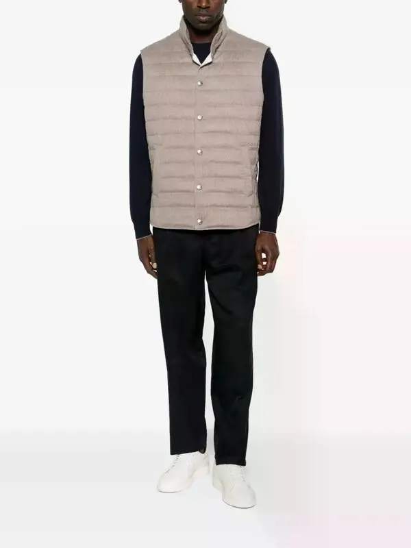 Brunello Cucinelli Padded Cashmere Flannel Vest