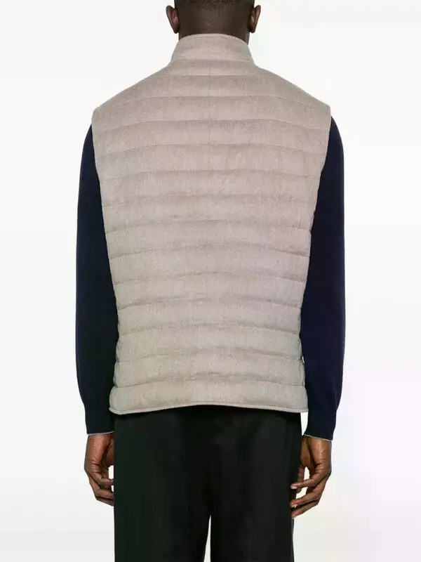 Brunello Cucinelli Padded Cashmere Flannel Vest