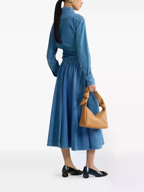 PATOU Buttoned A-line Maxi Skirt
