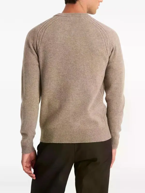 Pringle Of Scotland Crew Neck Logo Sweater - Neutrals