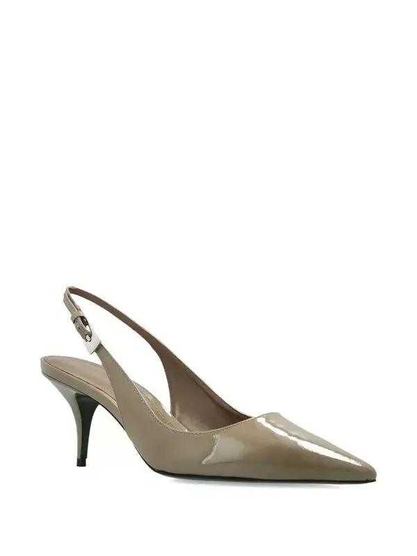 BLACK SUEDE STUDIO Branca Pointed-toe Heeled Pumps - Neutrals