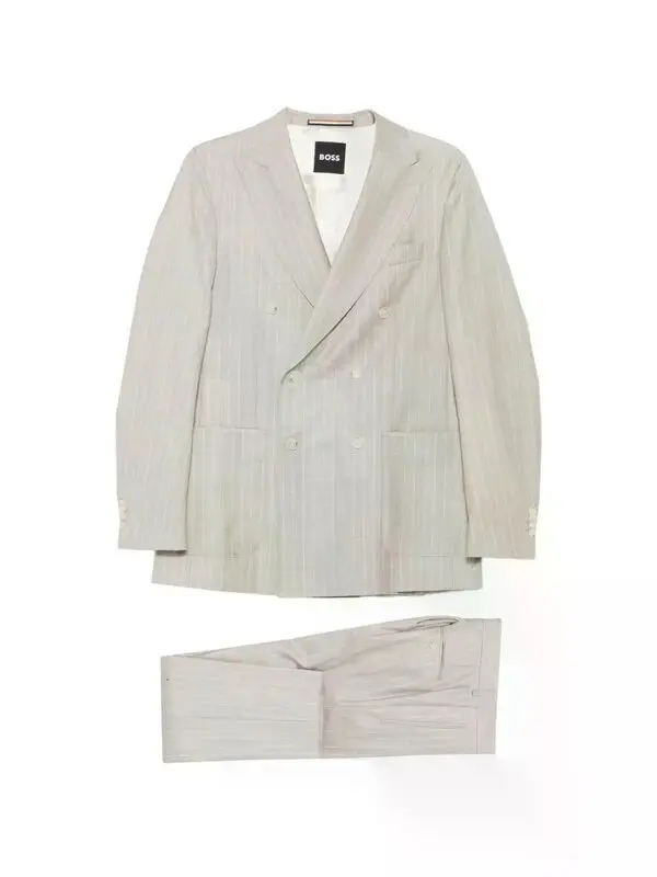 BOSS Double-breasted Pinstripe Suit