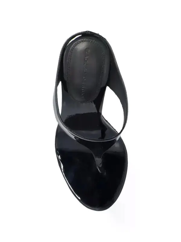 BLACK SUEDE STUDIO Laurel Leather High Heel Sandals