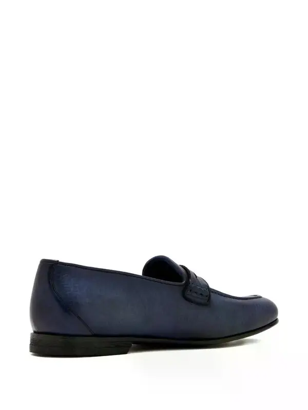 STURLINI FIRENZE Savio Leather Loafers - Blue