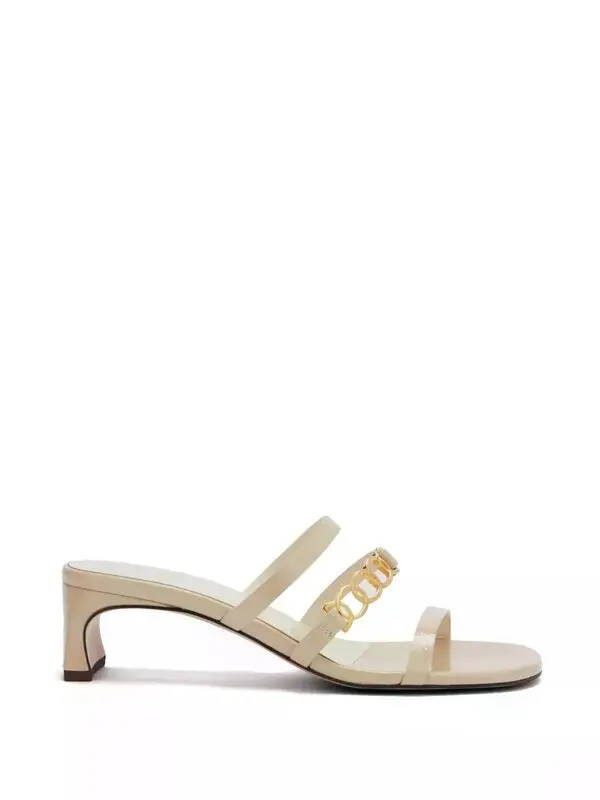 ODISSI Juliet Chain-detail Sandals - Neutrals