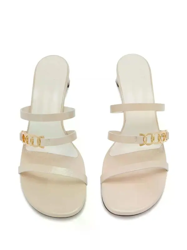 ODISSI Juliet Chain-detail Sandals - Neutrals