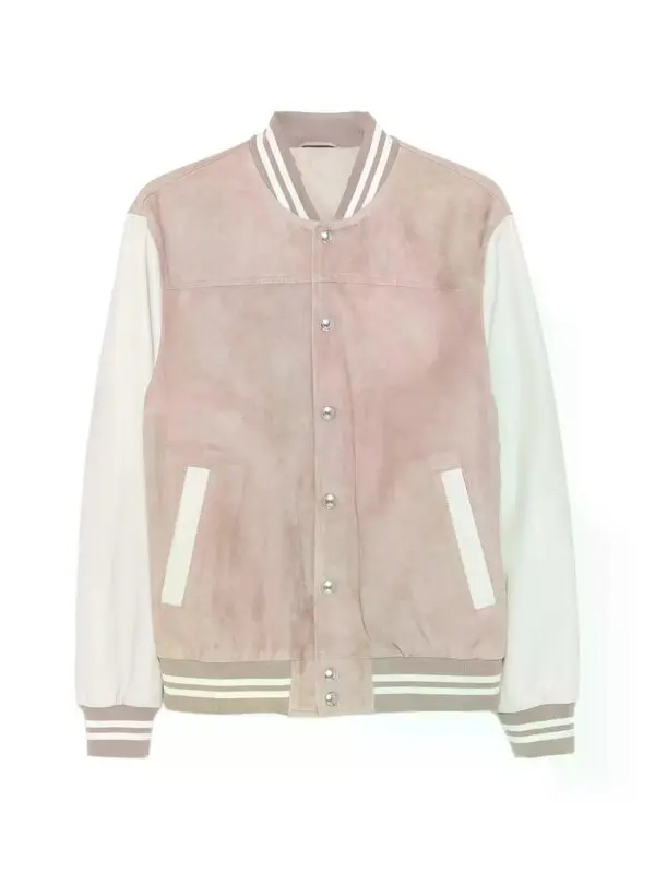 Eleventy Striped Bomber Jacket - Neutrals
