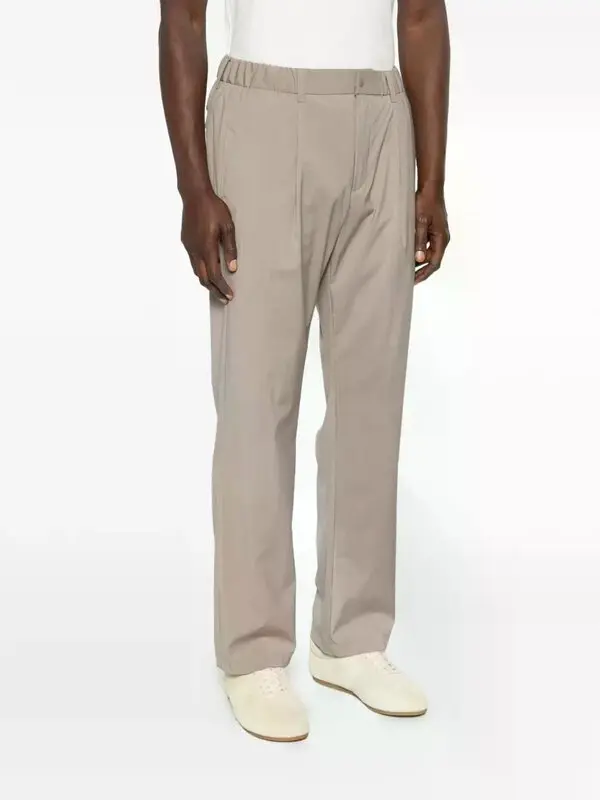 Herno Elasticated Pleated Trousers - Neutrals