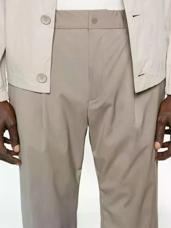 Herno Elasticated Pleated Trousers - Neutrals