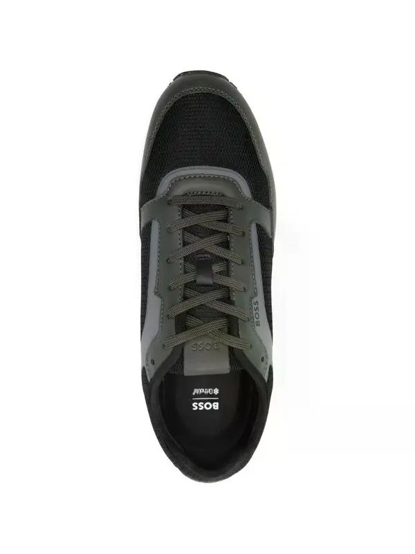 BOSS Panelled Lace-up Sneakers