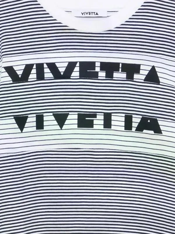 Vivetta Striped T-shirt - White