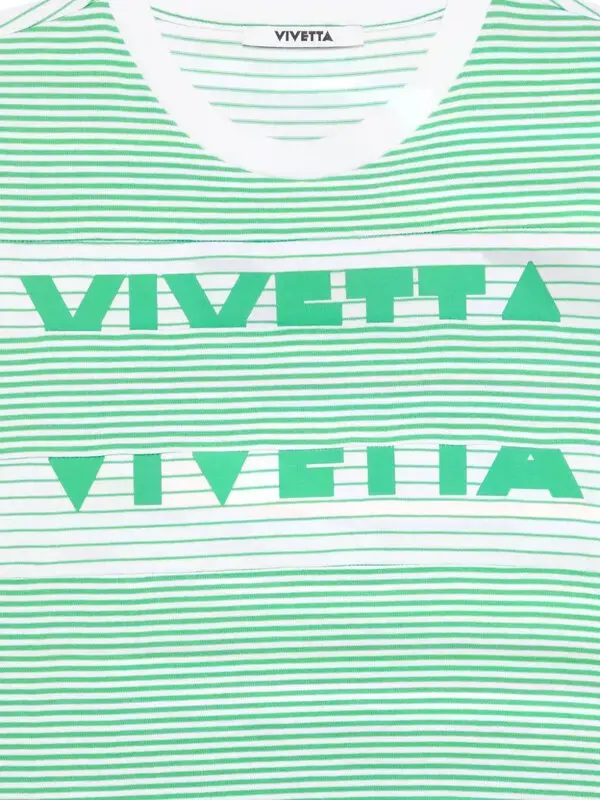 Vivetta Striped T-shirt - Green
