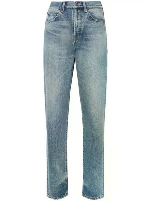 Saint Laurent High-waisted Tapered Jeans