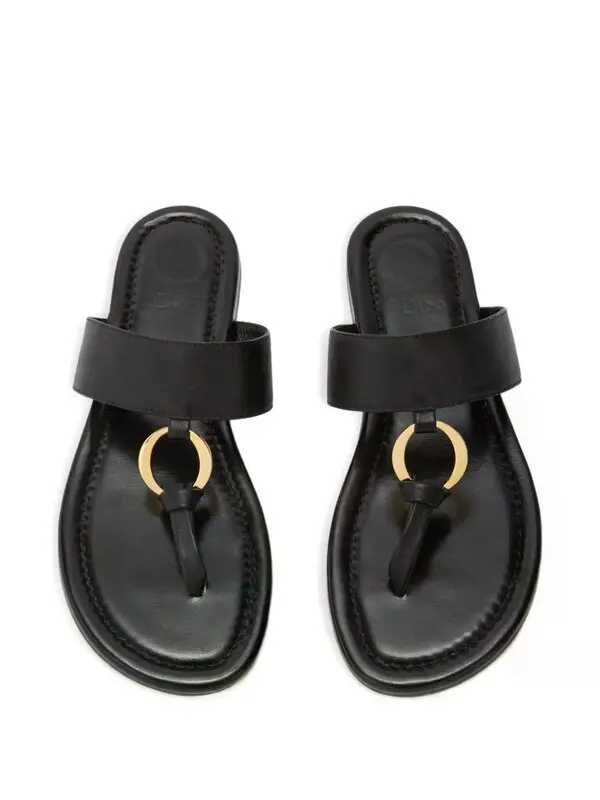 ODISSI Olivia Ring-detail Sandals - Black