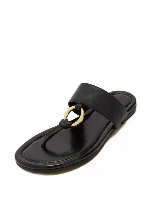 ODISSI Olivia Ring-detail Sandals - Black