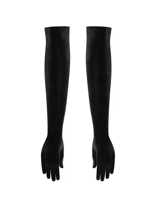 MAISON CLOSE X Scandale Rococo Opera Gloves - Black