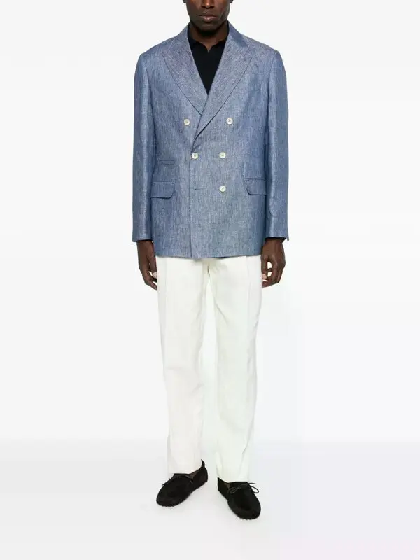 Brunello Cucinelli Double-breasted Linen Jacket