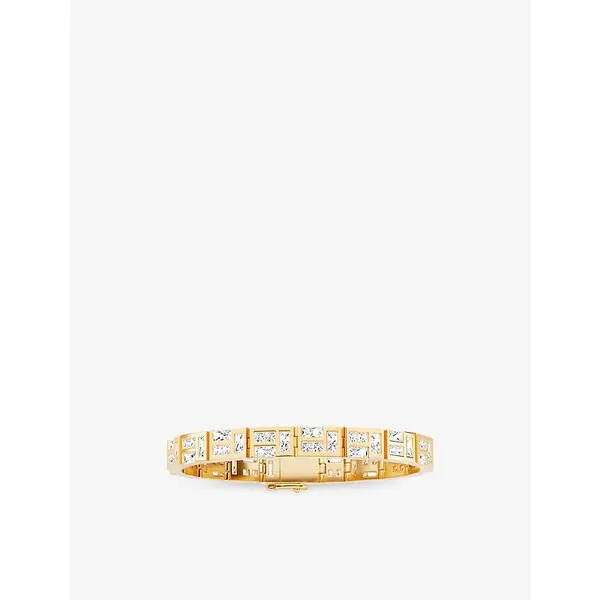 APM MONACO 18ct Yellow-gold Plated Cubic Zirconia Bracelet - 18k Gold Plated