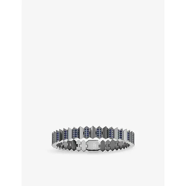 APM MONACO Up And Down Sterling-silver And Cubic Zirconia Bracelet - Sterling Sliver