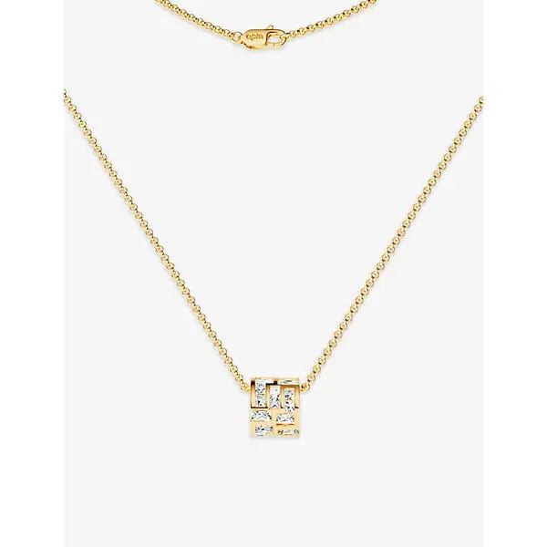 APM MONACO Ice Adjustable 18ct Yellow-gold Plated Alloy And Cubic Zirconia Choker - 18k Gold Plated