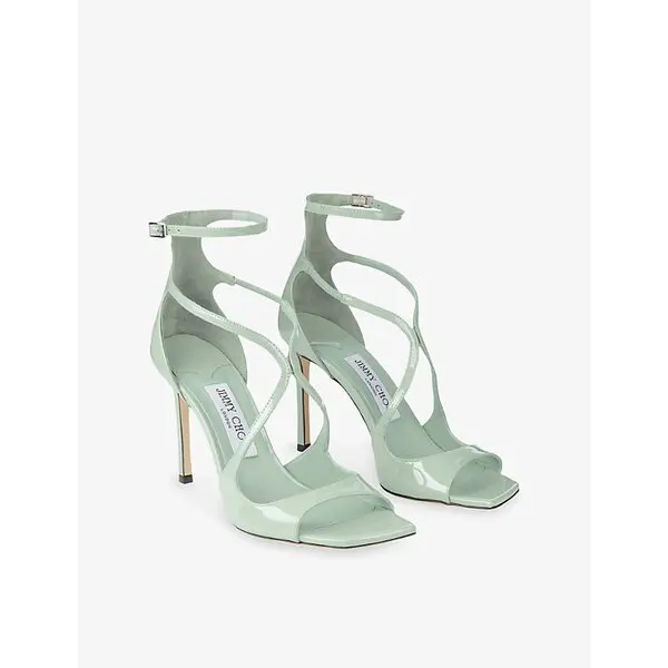 JIMMY CHOO Azia 95 Heeled Sandals - Chai