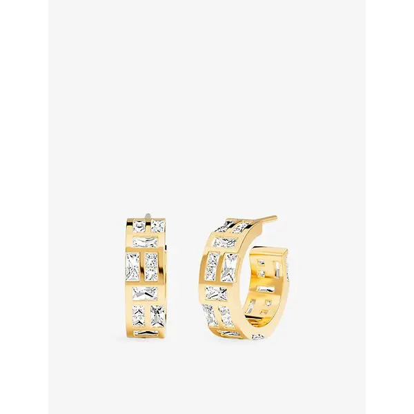 APM MONACO 18ct Yellow-gold Plated Hoop Earrings - 18k Gold Plated