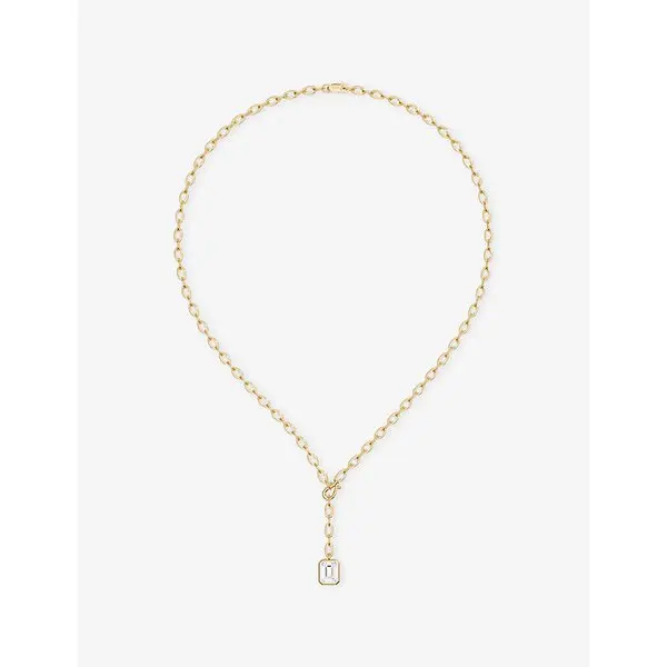 APM MONACO Clat Y-drop Necklace - 18k Gold Plated