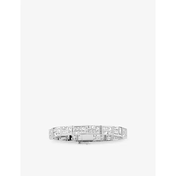 APM MONACO Ice Sterling-silver And Cubic Zirconia Bracelet - Sterling Sliver