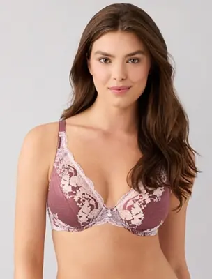 Wacoal Modern Affair Plunge Underwire Bra - Rose Brown Cradle Pink