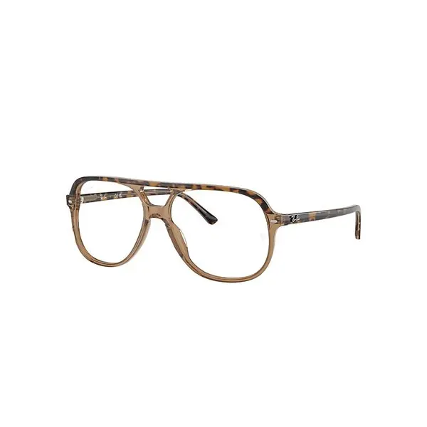 Ray-ban Bill Optics Eyeglasses Frame - Havana On Transparent Brown