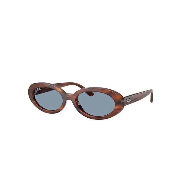 Ray-ban Oval Sunglasses - Striped Havana