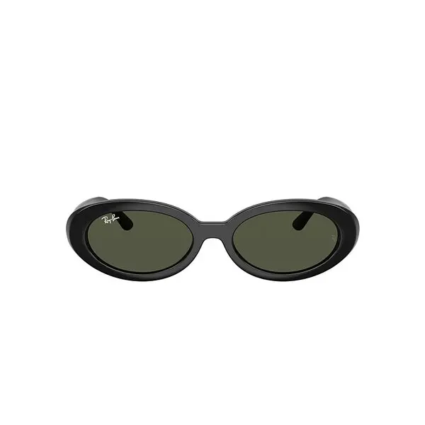 Ray-ban Sunglasses With Oval Frame - Black