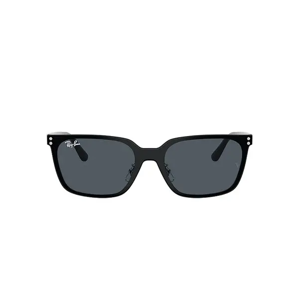 Ray-ban Sunglasses With Square Frame And Grey Lenses - Silver