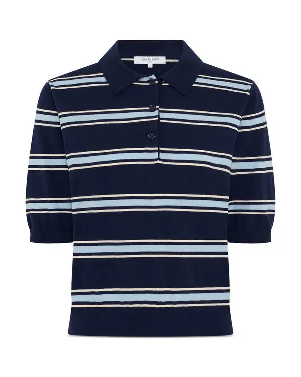 Gerard Darel Leila Stripe Polo Top