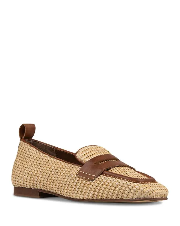 DONALD PLINER Penny Loafer Flats - Saddle