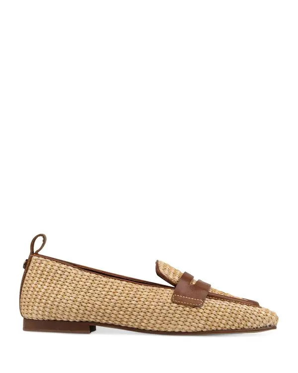 DONALD PLINER Penny Loafer Flats - Saddle